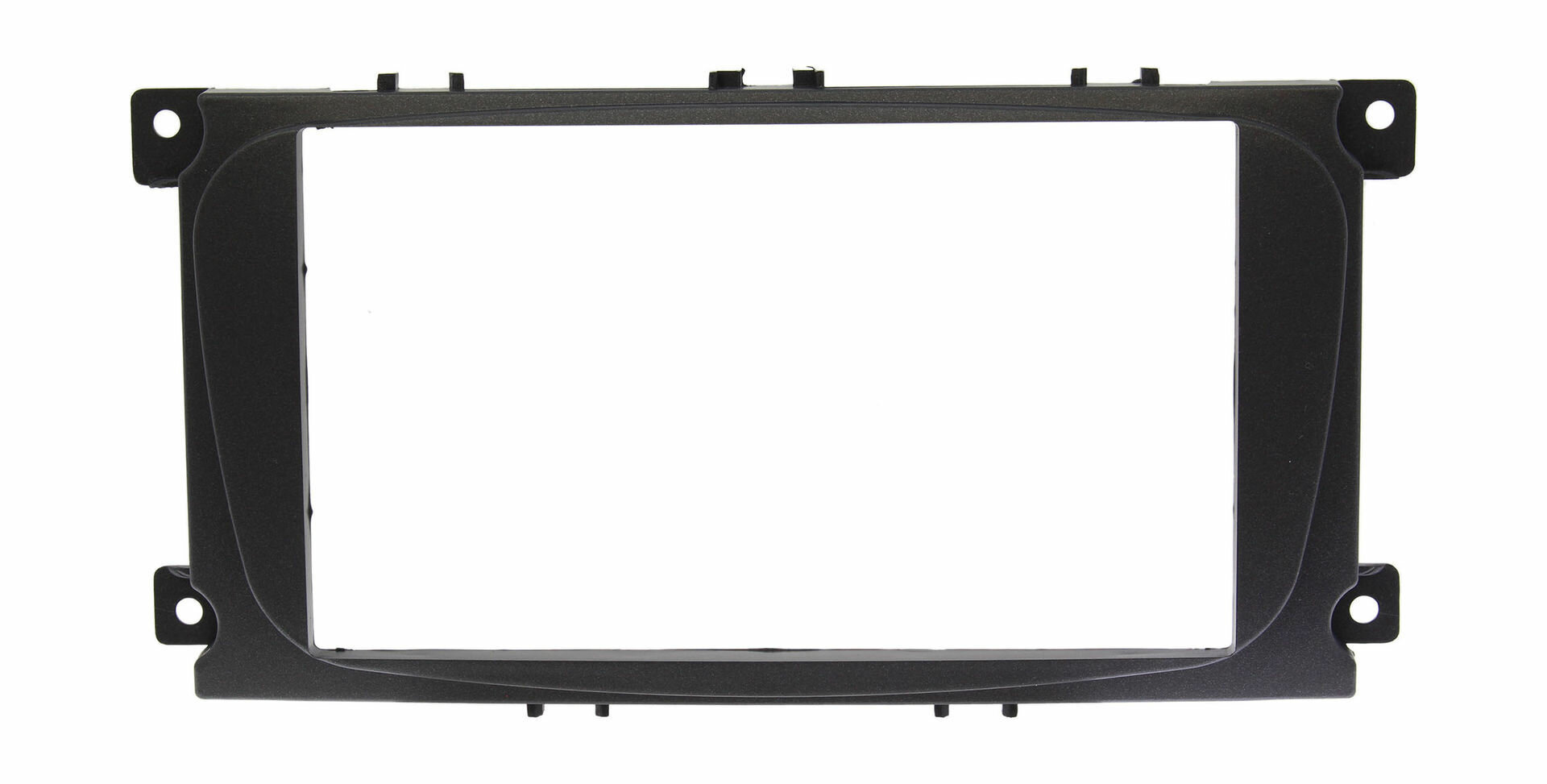 Рамка переходная Ford Focus 2 Sony S-Max 07+ Mondeo 07+ черная 2 Din / Wide Media