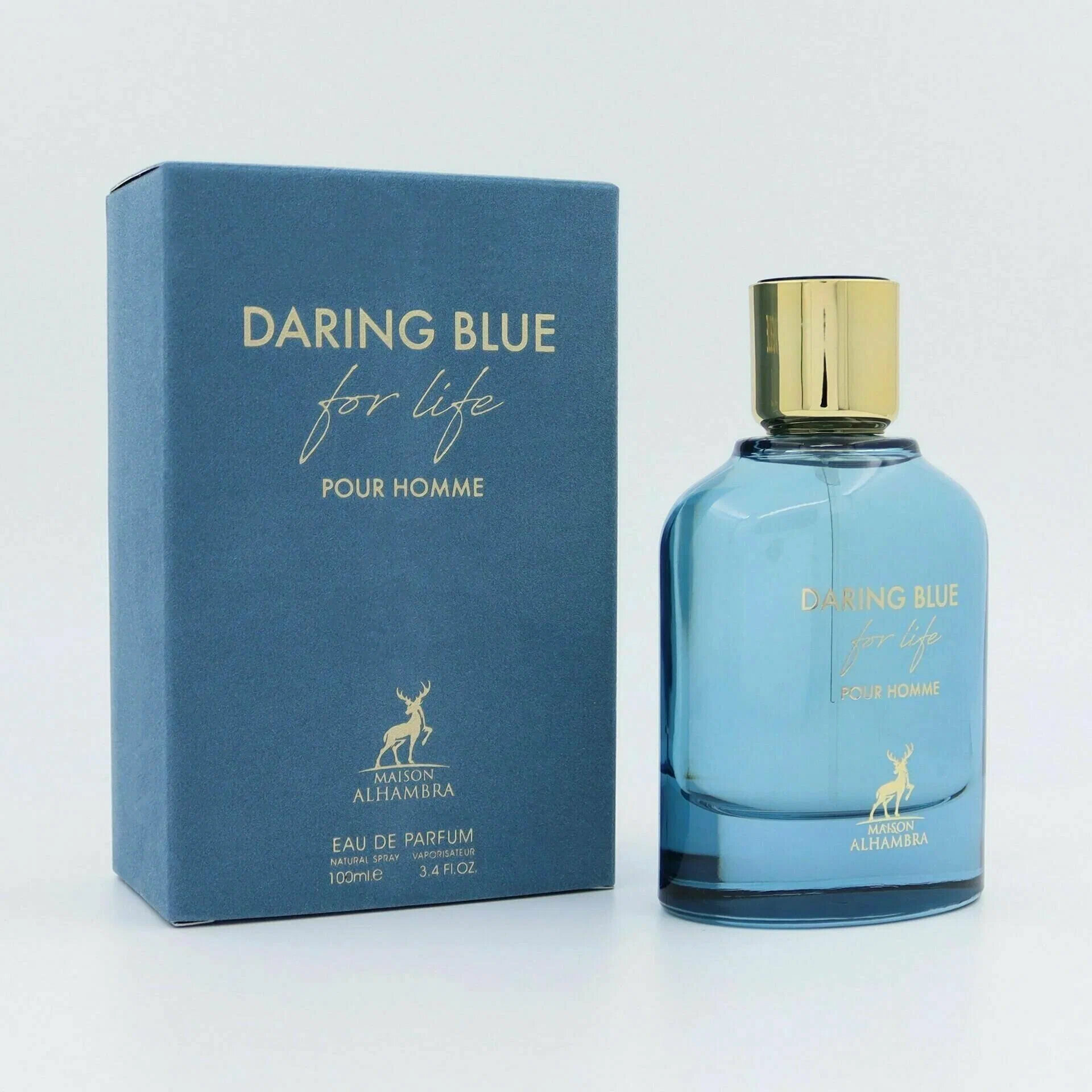 Парфюмерная вода Maison Alhambra DARING BLUE for LIFE 100ml (аромат Light Blue) для мужчин