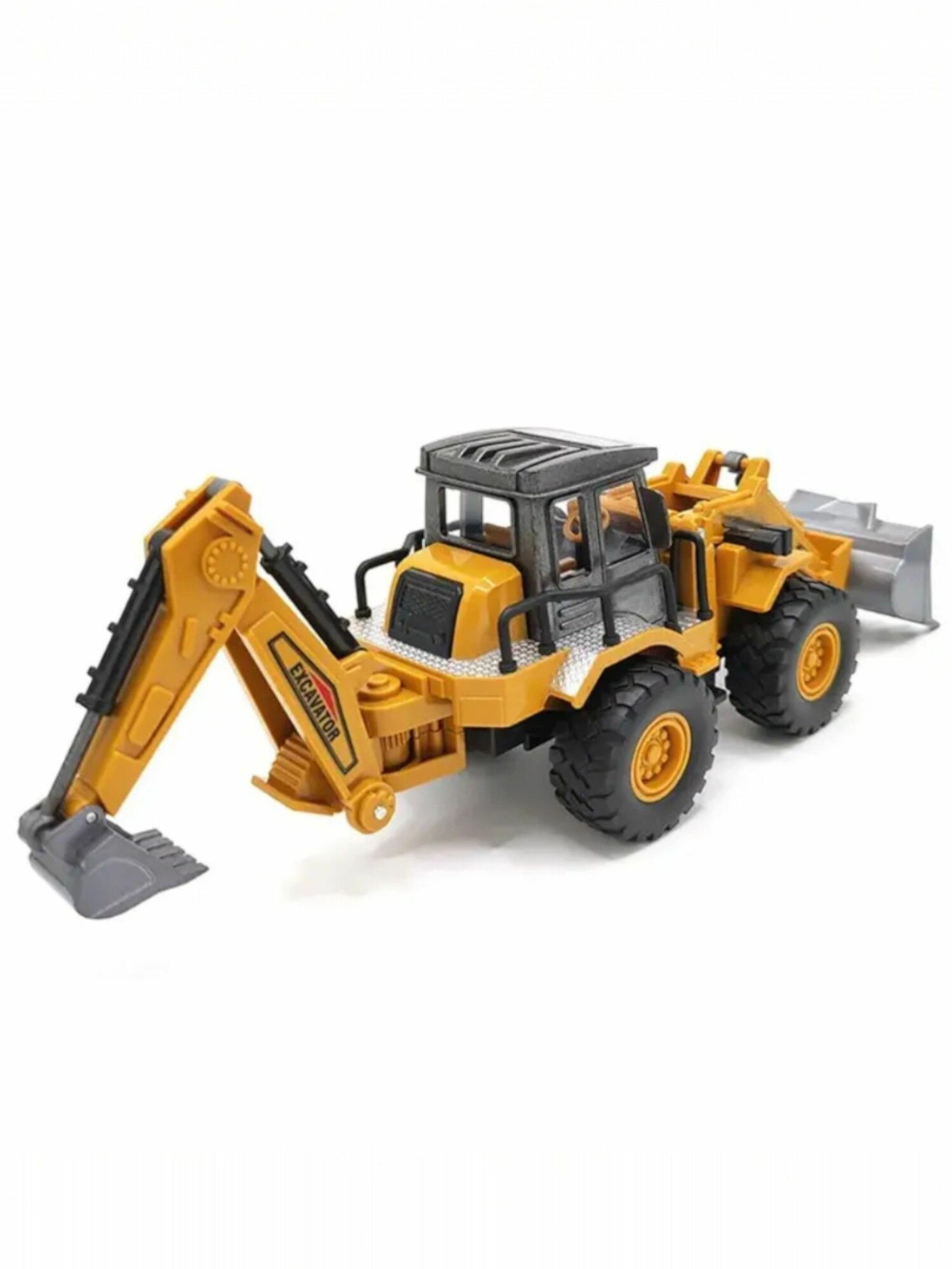 Металлический трактор с ковшом в масштабе 1:50