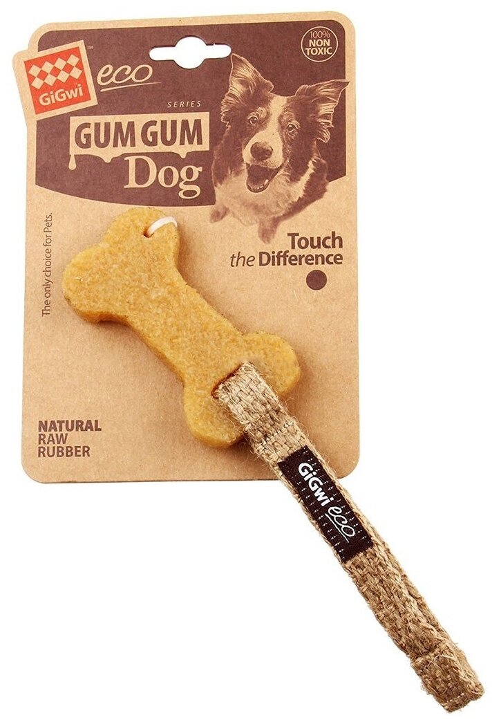 Игрушка для собак GiGwi Gum Gum Dog Кость маленькая 10 см (1 шт)