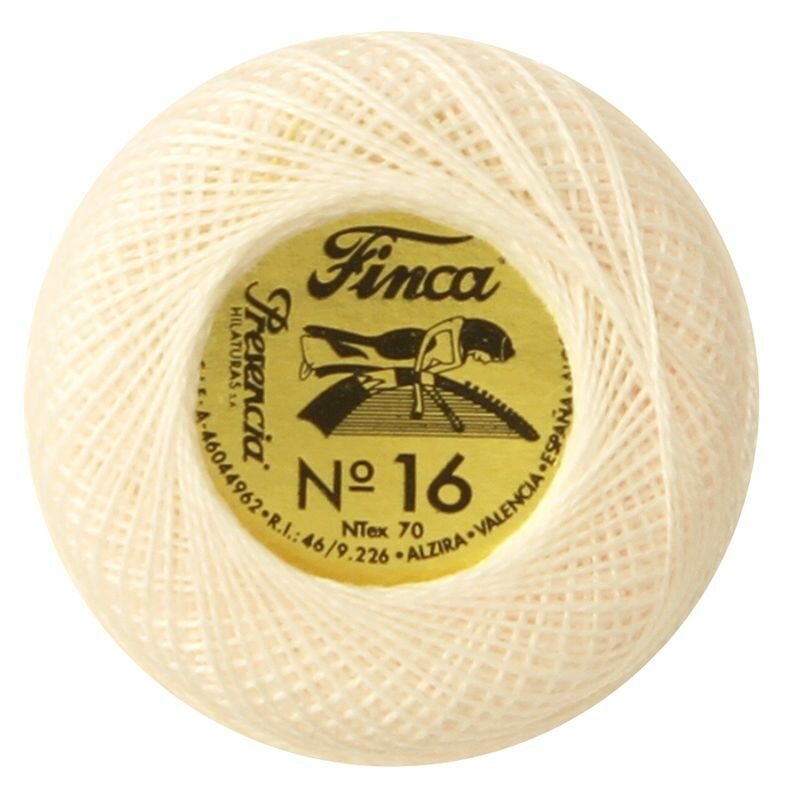 Мулине PRESENCIA HILATURAS "Finca Perle", Жемчужное, №16, однотонный цвет 1721, 1 моток