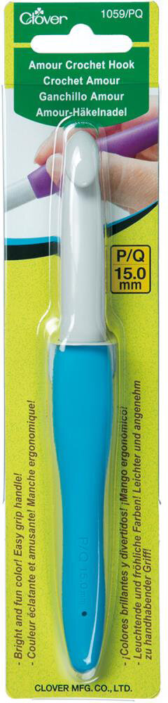 Clover - стильный эргономический крючок для вязания размер 15.0 mm