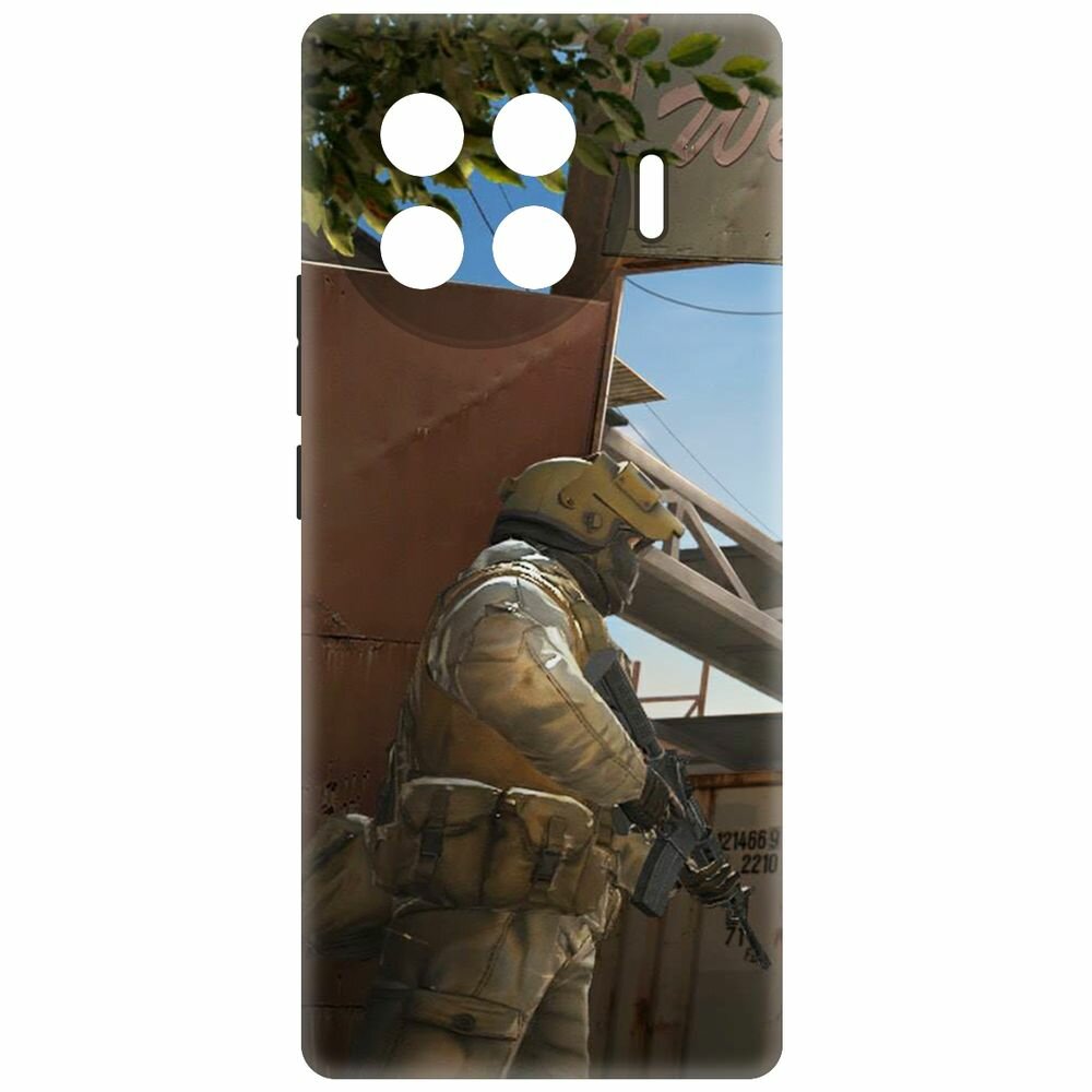 Чехол-накладка Krutoff Soft Case Cтандофф 2 (Standoff 2) - Rust для TECNO Spark 20 Pro+ черный