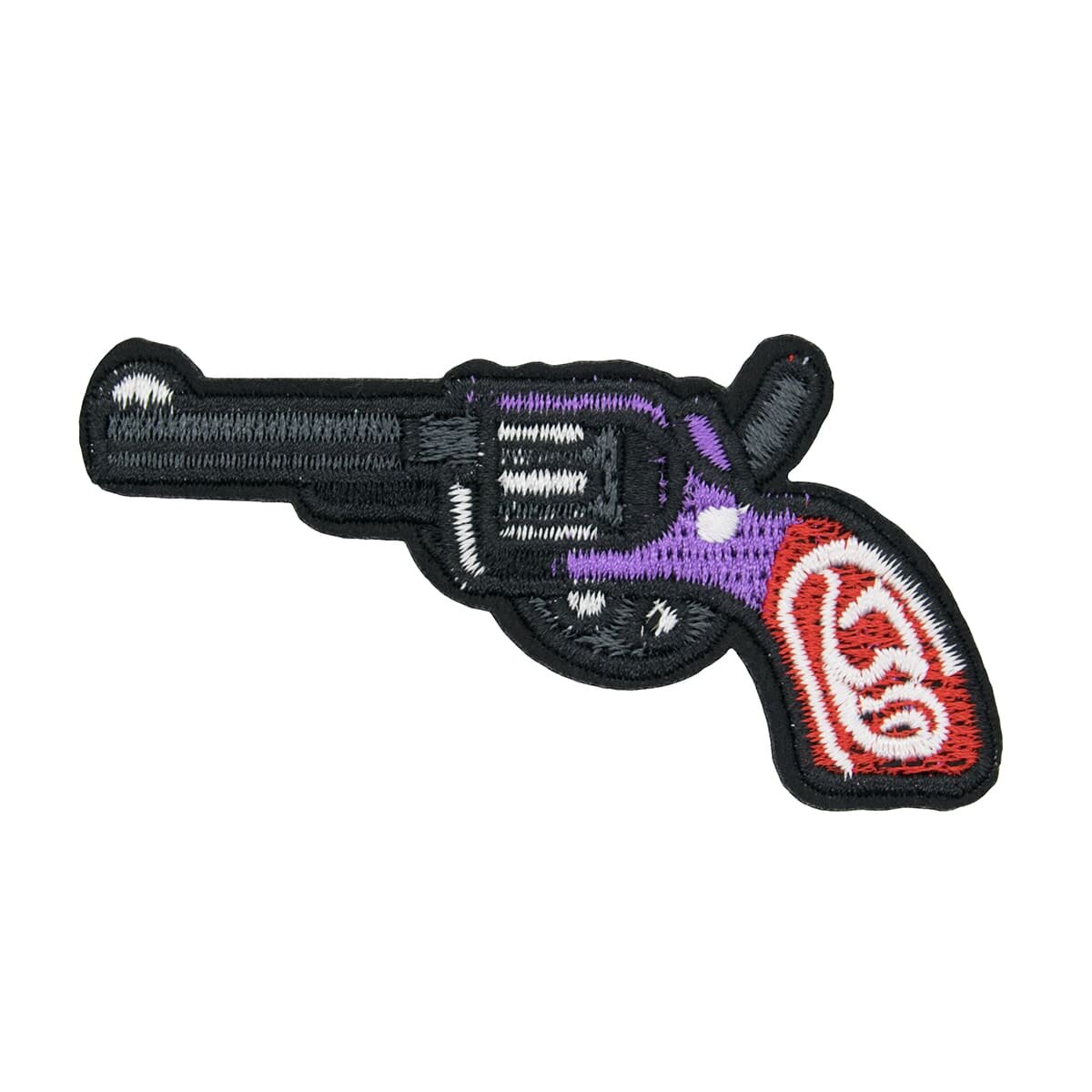 Термоаппликация на одежду 'Пистолет', черный, 8.5*4.5 см, Hobby&Pro