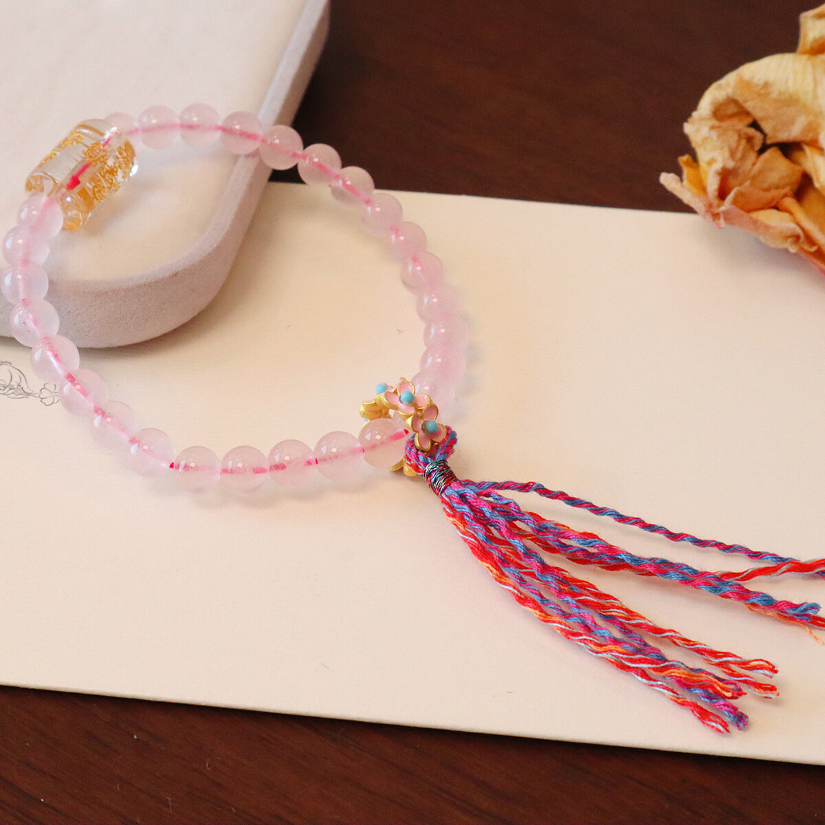 Браслет для гадания, YM Mall из агата и кварца Камень Привлекает тепло и удачу