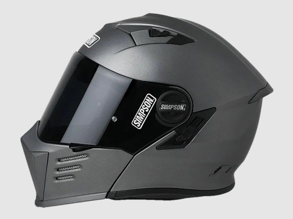 Мотошлем SIMPSON DARKSOME SOLID FLAT ALLOY L