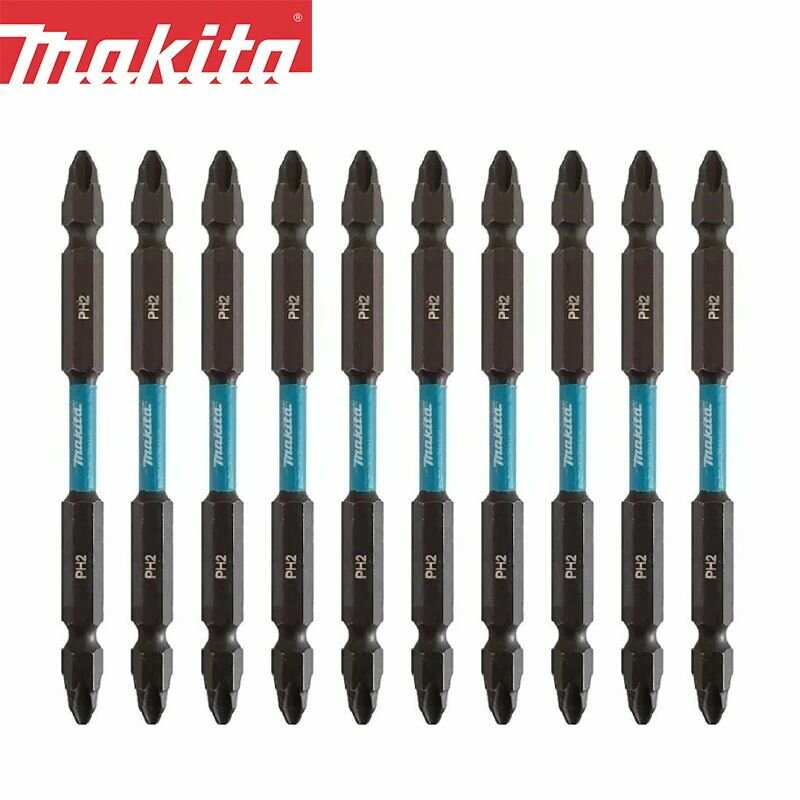 Биты двусторонние Makita (PH2, 10 шт. 110 мм, E-form MZ), E-15833