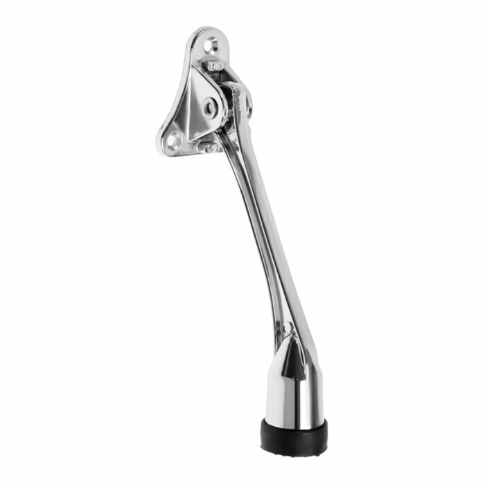 Стоппер для двери напольный козья ножка "чибис" GL101 CP, 13.5 см х 4 см х 2 см, цвет хром