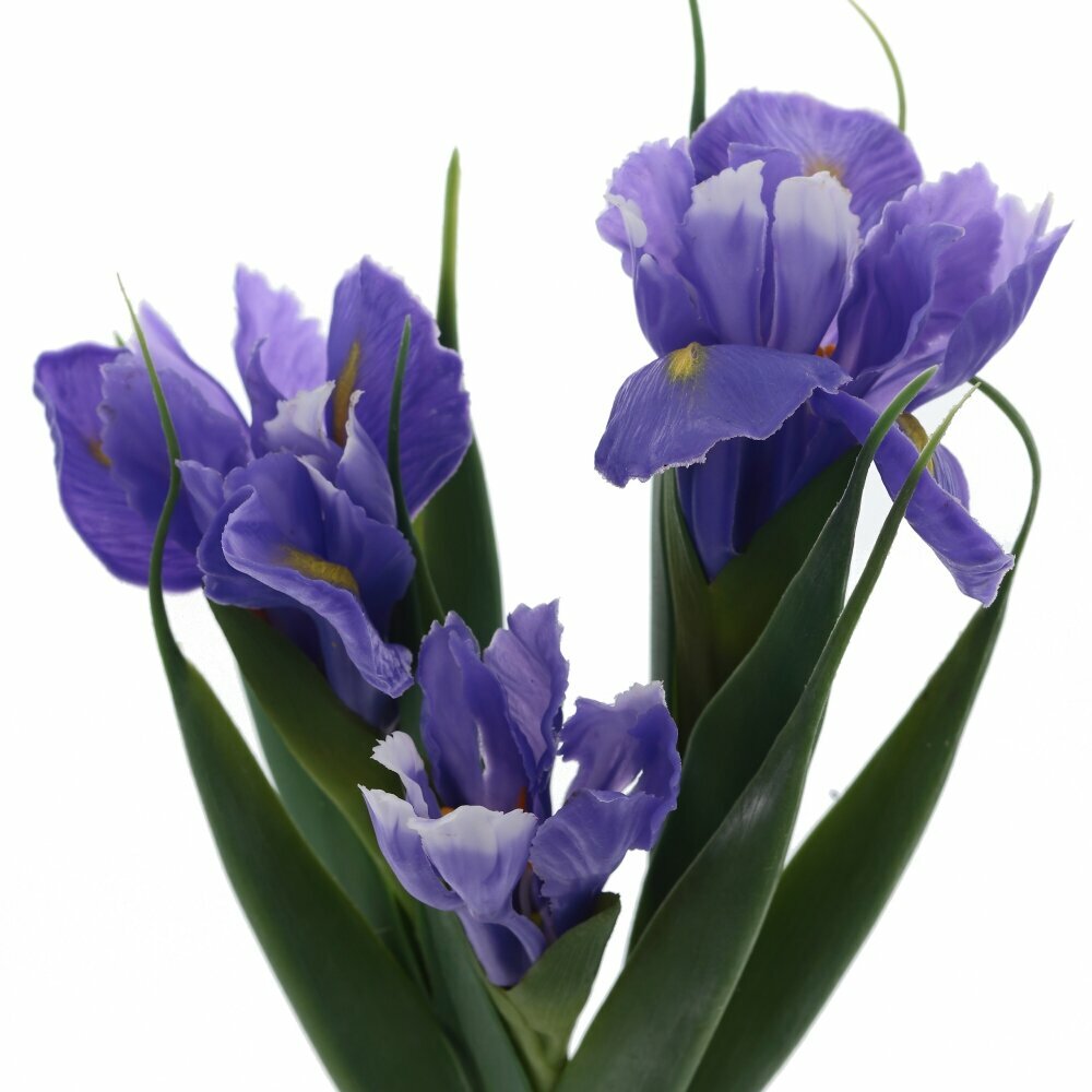 Цветы искусственные Букет Ирисов, 12х12х39 см KSM-804711