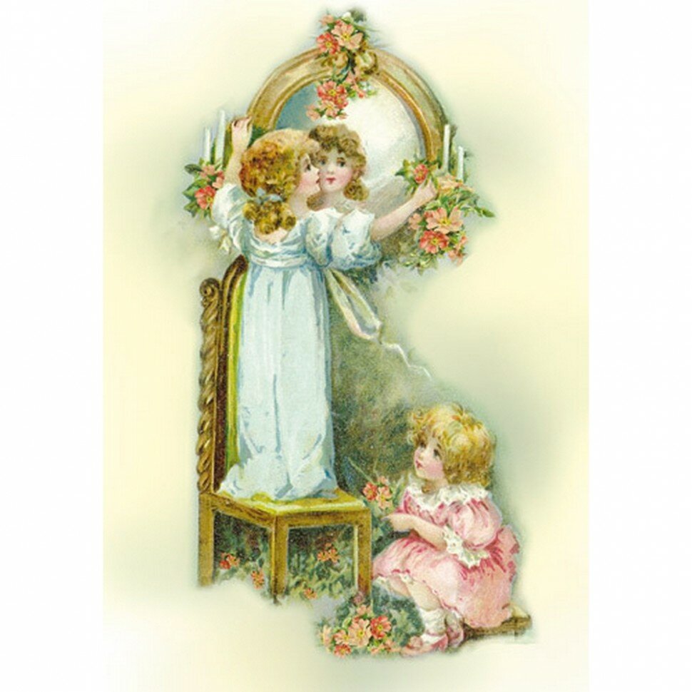 #DF3D020A Бумага для 3D декупажа 12 x 20 см Stamperia