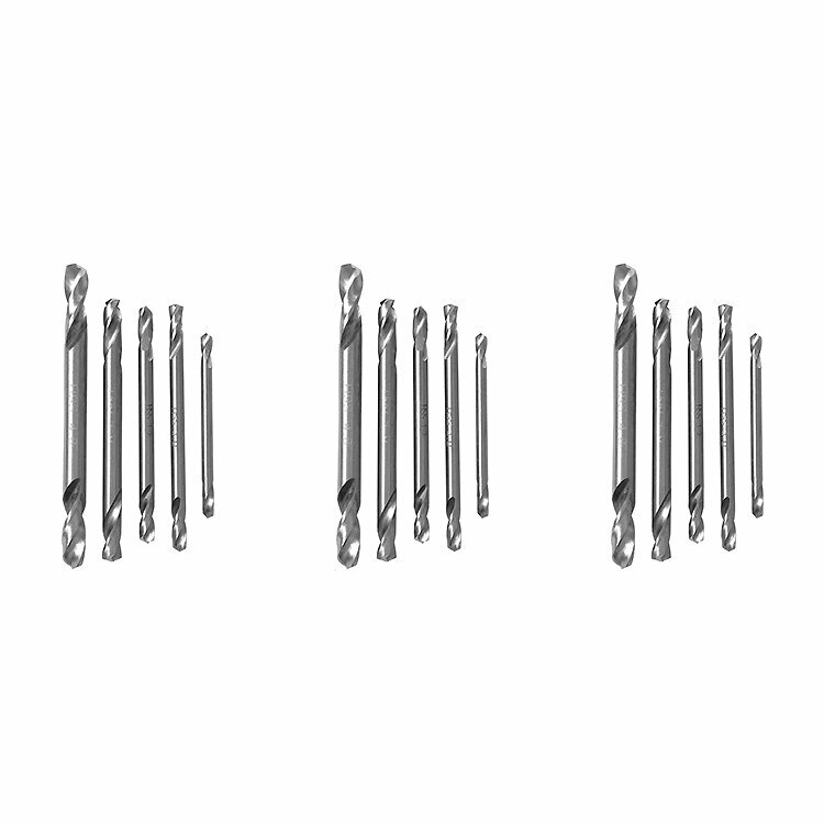 Набор сверл по металлу спиральных 2,4-4,8 мм под заклепки (15 шт.)