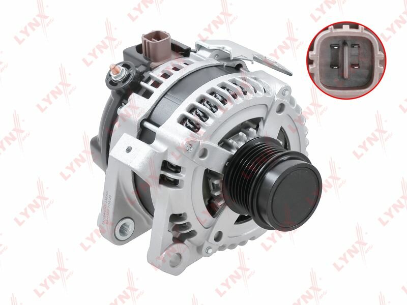 LYNXauto Генератор (100 A, 7PK, с муфтой свободного хода) TOYOTA RAV 4(A30) 2.4i 05-14/ Rav 4(A30) 2.4i 4WD 05-14