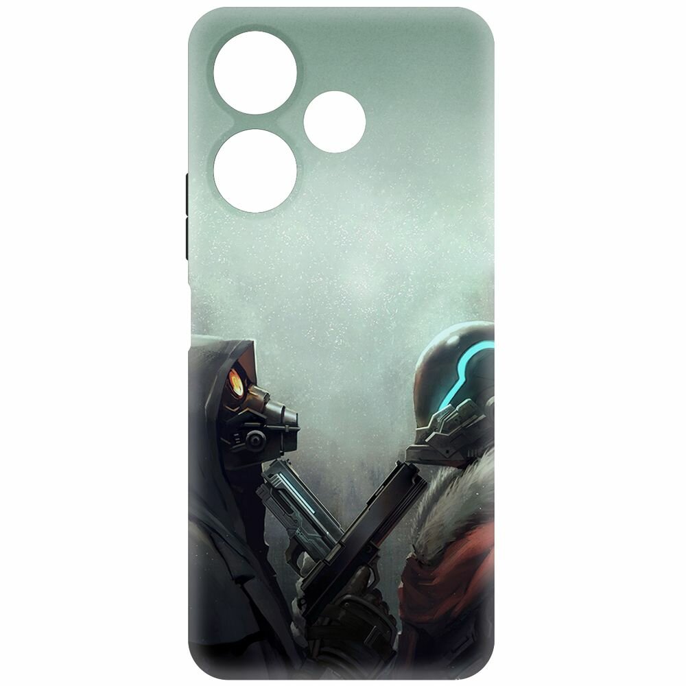 Чехол-накладка Krutoff Soft Case Cтандофф 2 (Standoff 2) - Противостояние для Xiaomi Redmi 13 черный