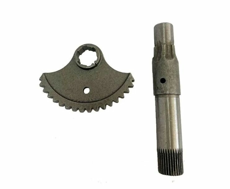 Вал кикстартера для мотоцикла "Восход" + сектор