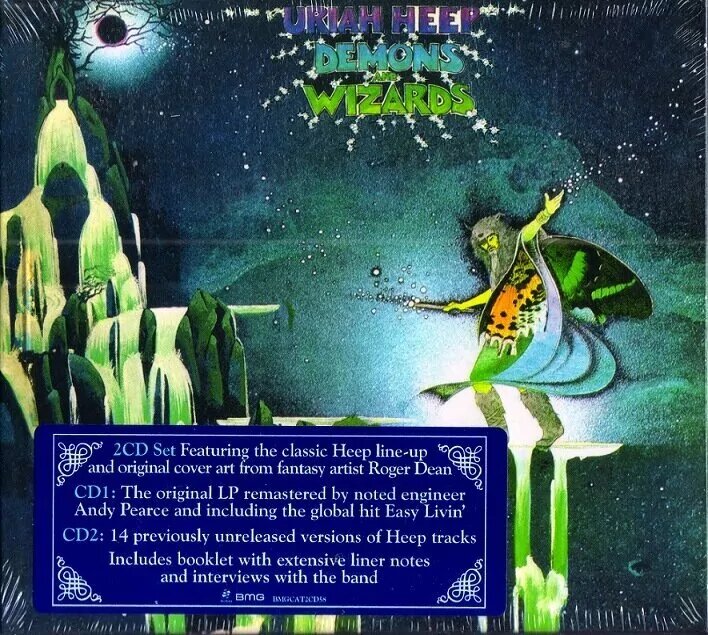 Uriah heep-Demons And Wizards (1972) [Digipak] < 2017 BMG CD EC (Компакт-диск 2шт) Ken Hensley David Byron