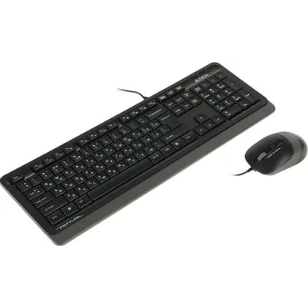Комплект (клавиатура + мышь) A4Tech F1010 GREY проводной