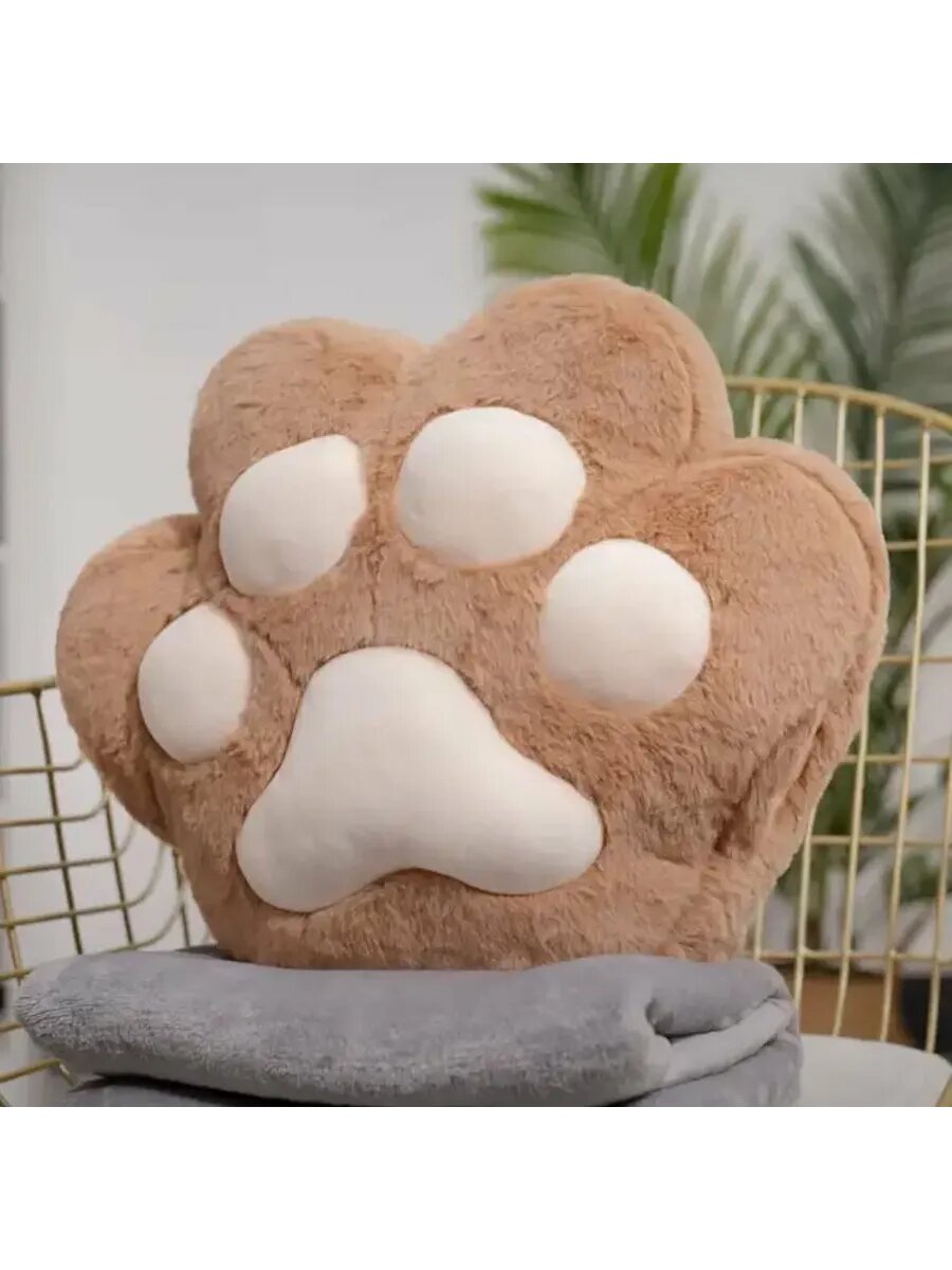 Плюшевое одеяло «кошачья лапа», «Два в одном»