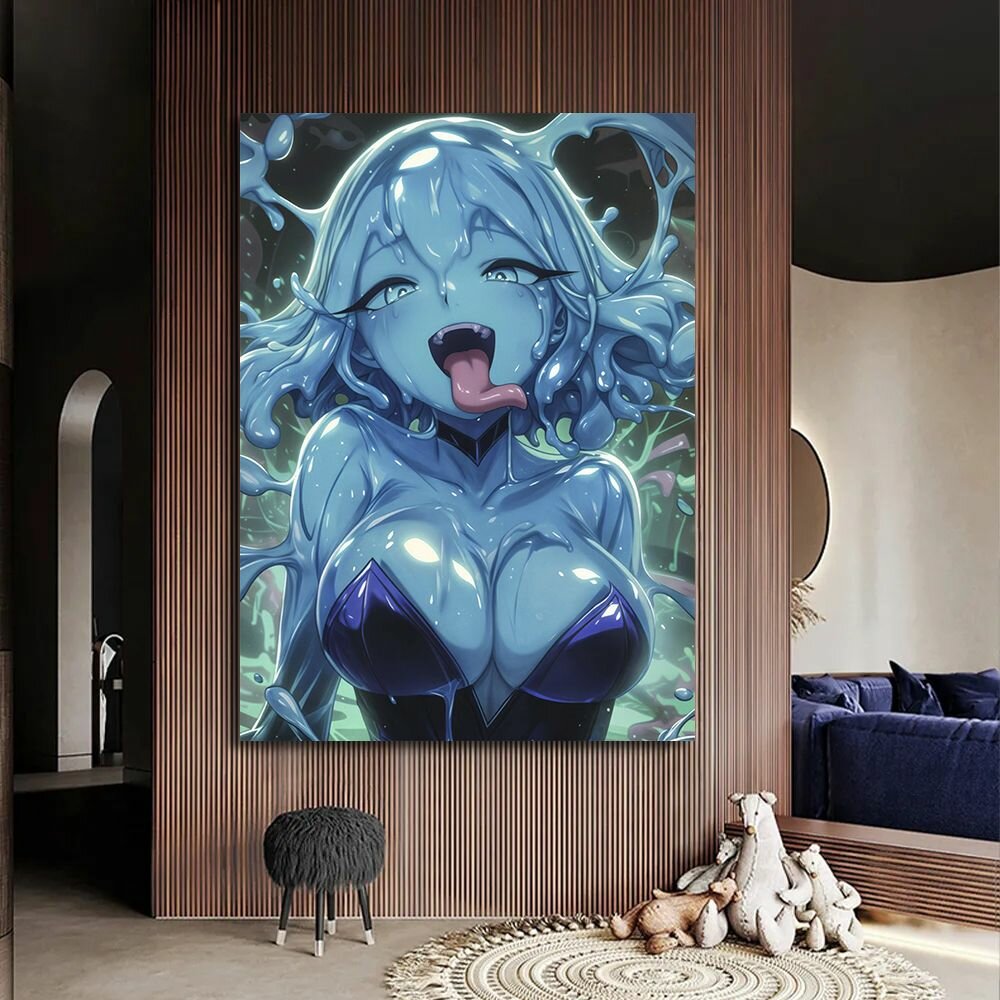 Картина ВсеКартины. Тут "Хентай", аниме, 18+, 40x60см, на подрамнике, дерево