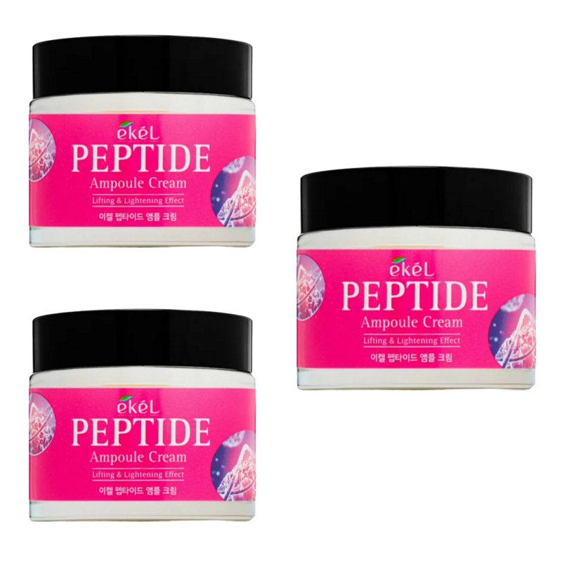 Ампульный крем Ekel с пептидами, 70 мл, 3 шт