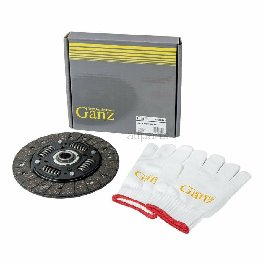 GANZ GIE36227 Диск сцепления CHEVROLET Lanos, DAEWOO Nexia , ZAZ Chance (1,5 8V GANZ GIE36227