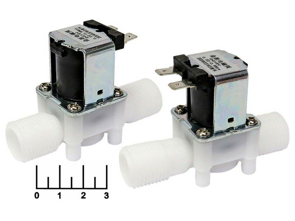 Клапан электромагнитный =12V 1/2" 12VA 0.02-0.8Mpa