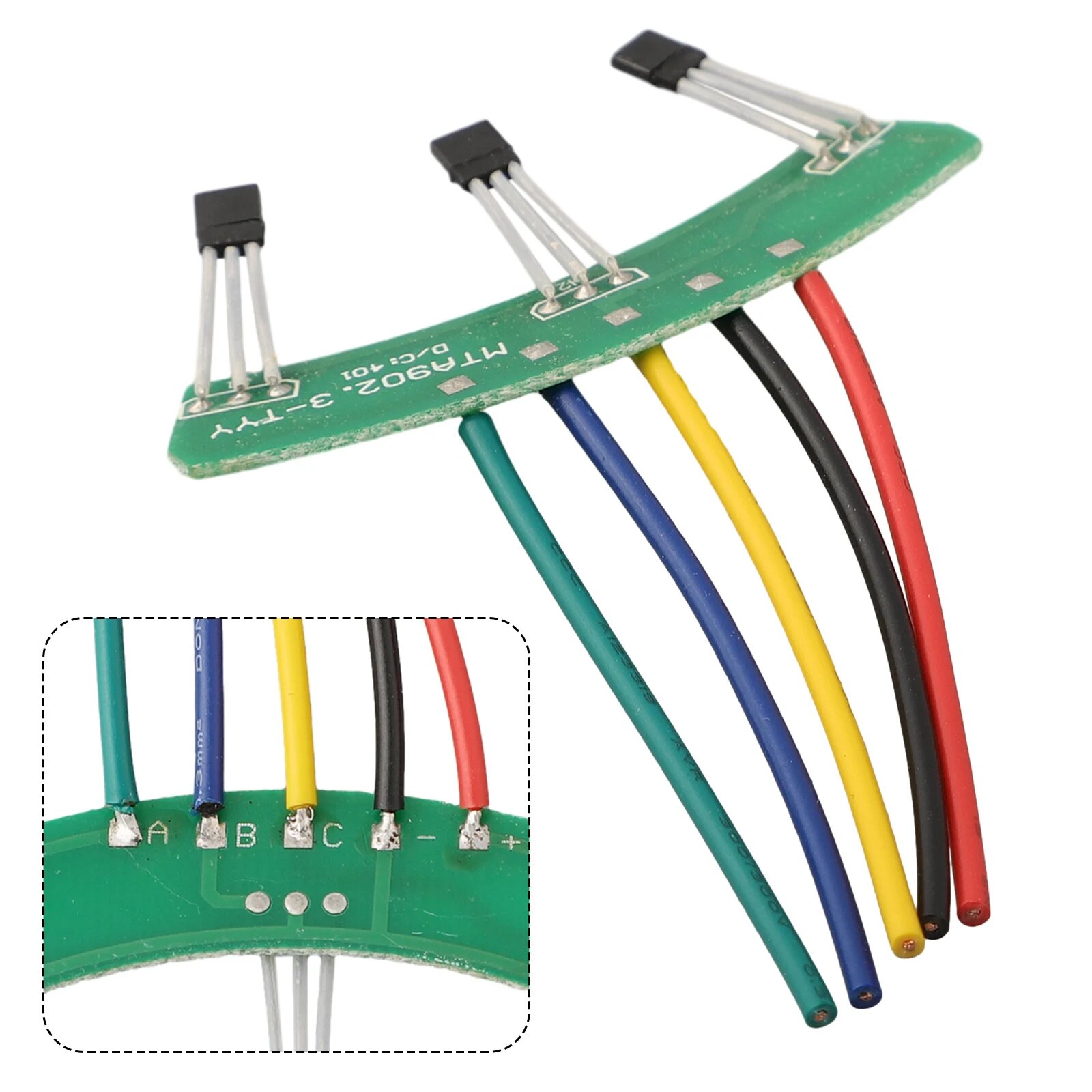 Датчик Холла электромобиля 500-2000 Вт для 3-колесных двигателей серии двигателей Датчик Холла Кабель печатной платы Запасные части Аксессуары