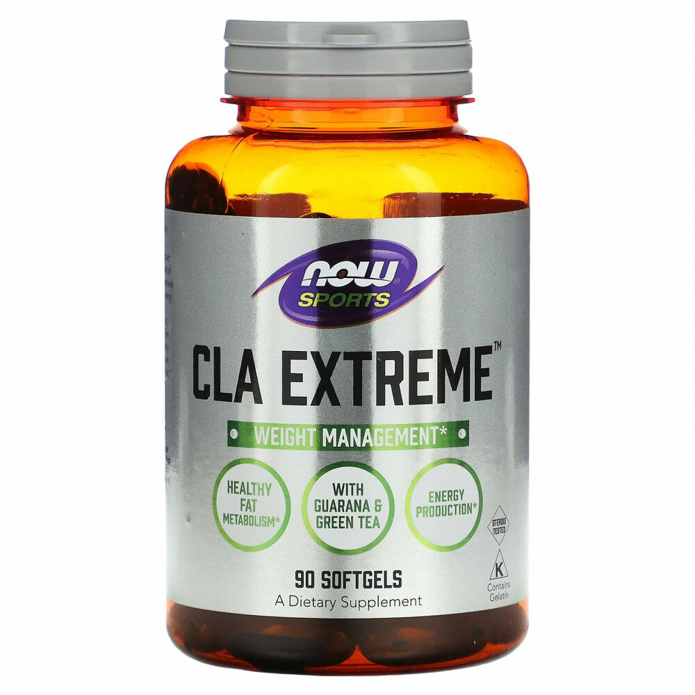NOW Foods, Sports, CLA Extreme™, 90 капсул