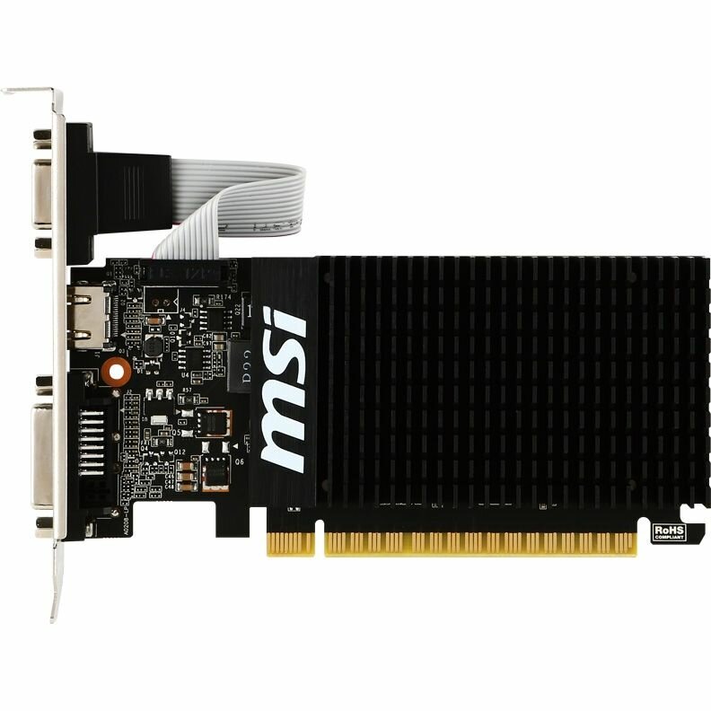 Видеокарта nVidia GeForce GT710 MSI PCI-E 2048Mb (GT 710 2GD3H LP)