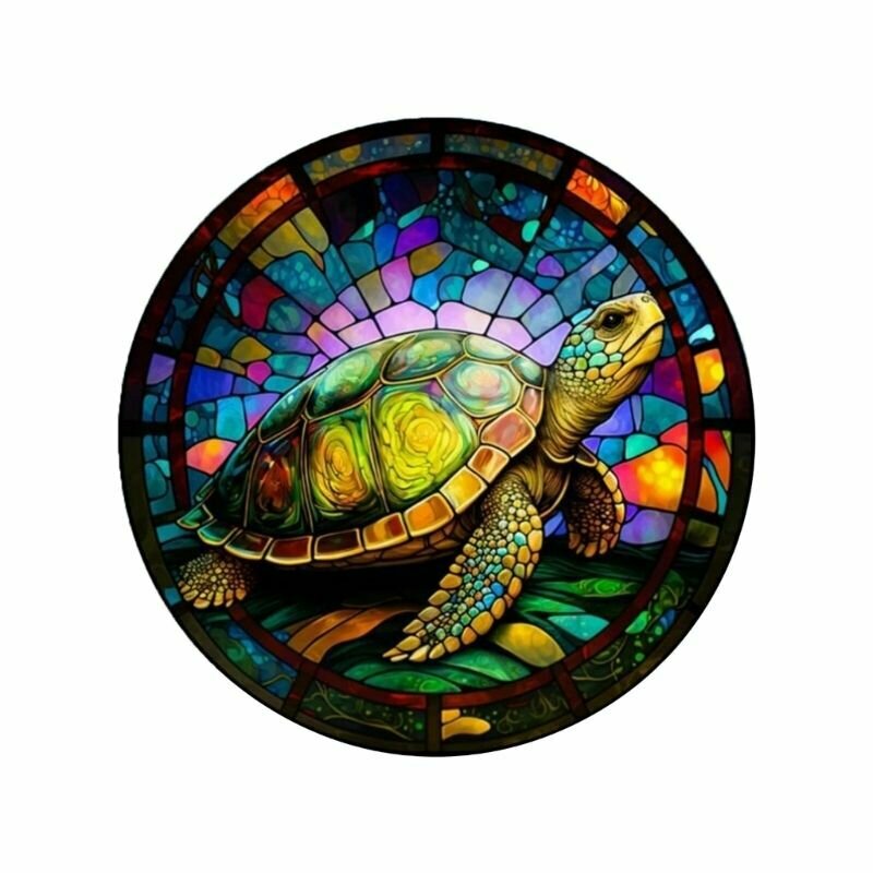 Жуткие витражи из ПВХ для окон с изображением солнца и луны, декор, - Style4