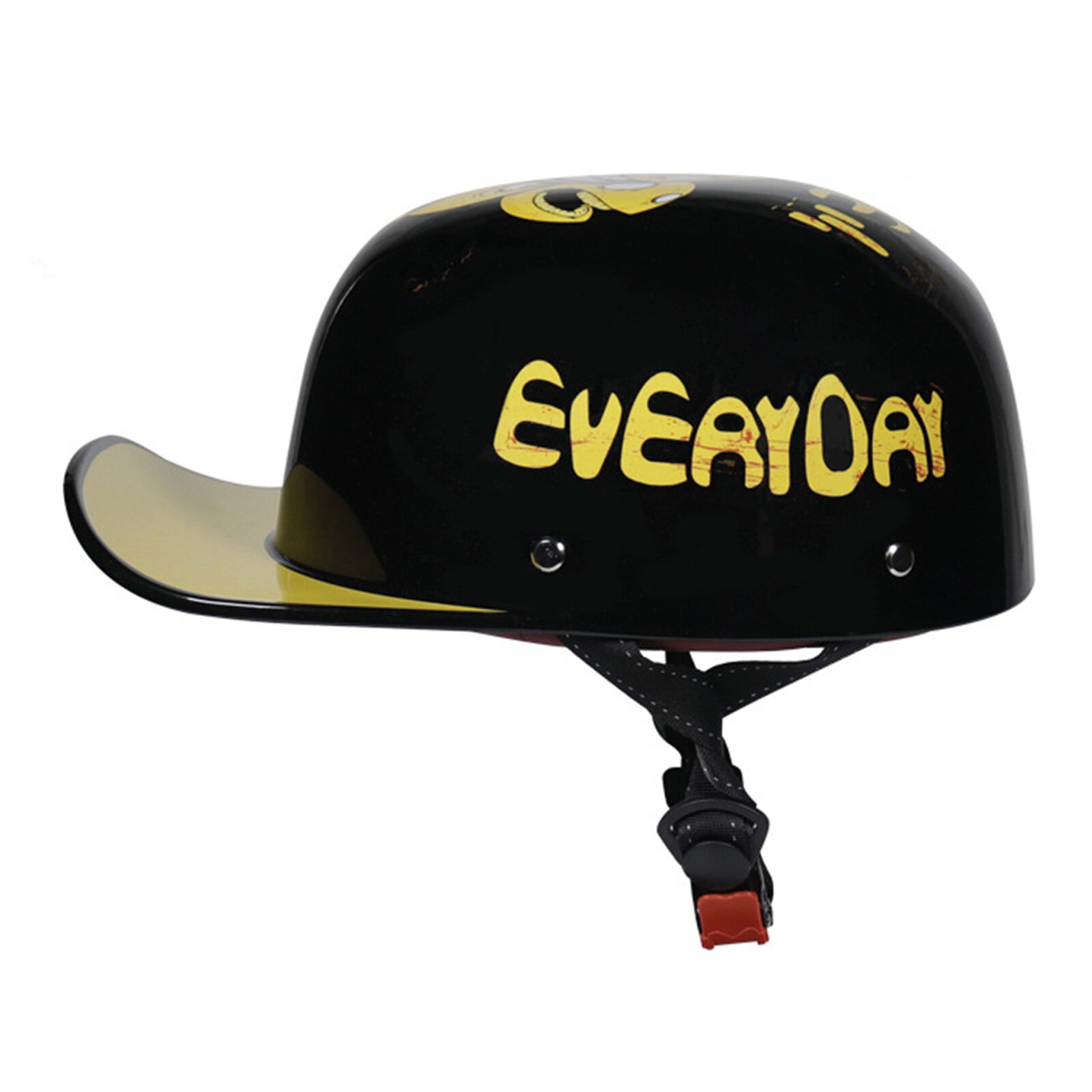 Бейсбольный мотоцикл винтажные ретро -шлемы лето открытое лицо Scooter Cruiser Chopper Gangster для мужчин Женщины дети