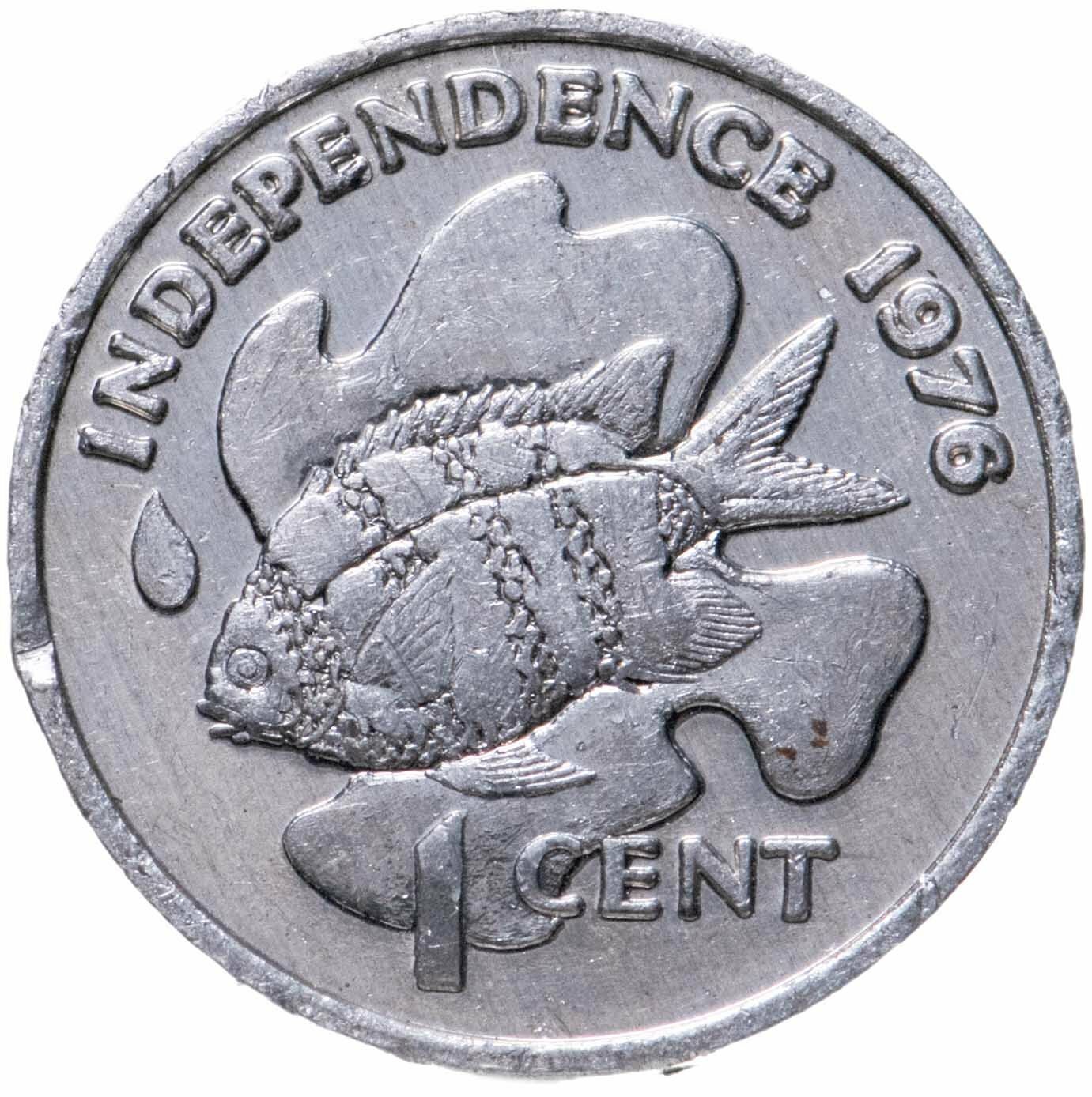 Сейшелы 1 цент cent 1976 Декларация независимости, Алюминий, в сохранности XF-AU