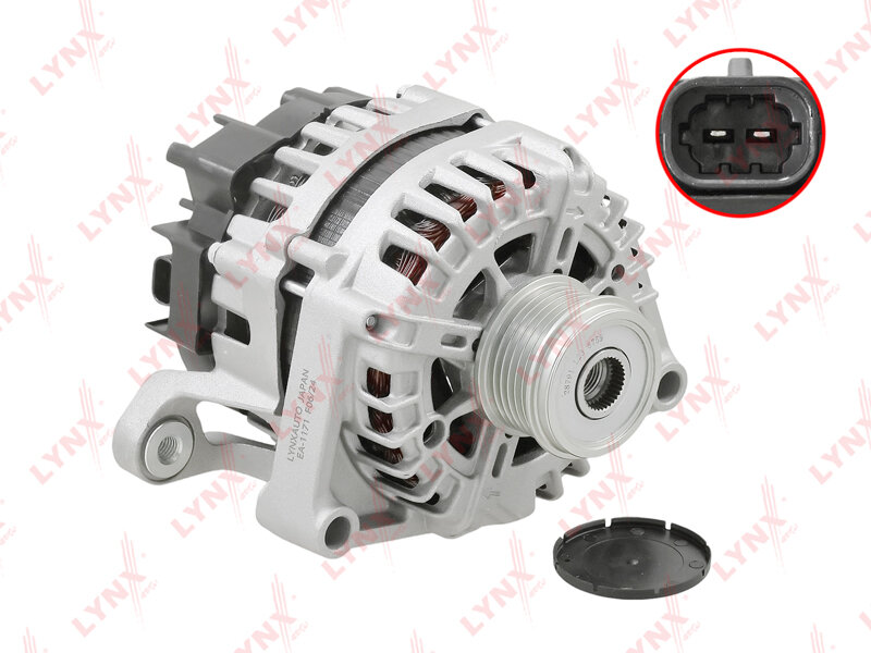 Генератор LYNXauto EA-1171. Для CHEVROLET Шевролет Aveo(Авео)(T300) 1.2-1.4 11>, OPEL Опель Astra(Астра) J 1.4 09>/Insignia(Инсигния) A 1.4 08>/Meriva(Мерива) B 1.4 10>/Mokka(Мокка) 1.4 12> (130A)