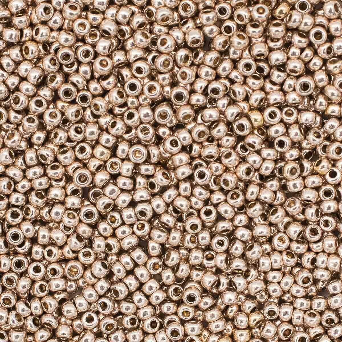 Бисер чешский Preciosa 20г*5 упак, 10/0 (2,3 мм) металлик solgel, цвет № 18113