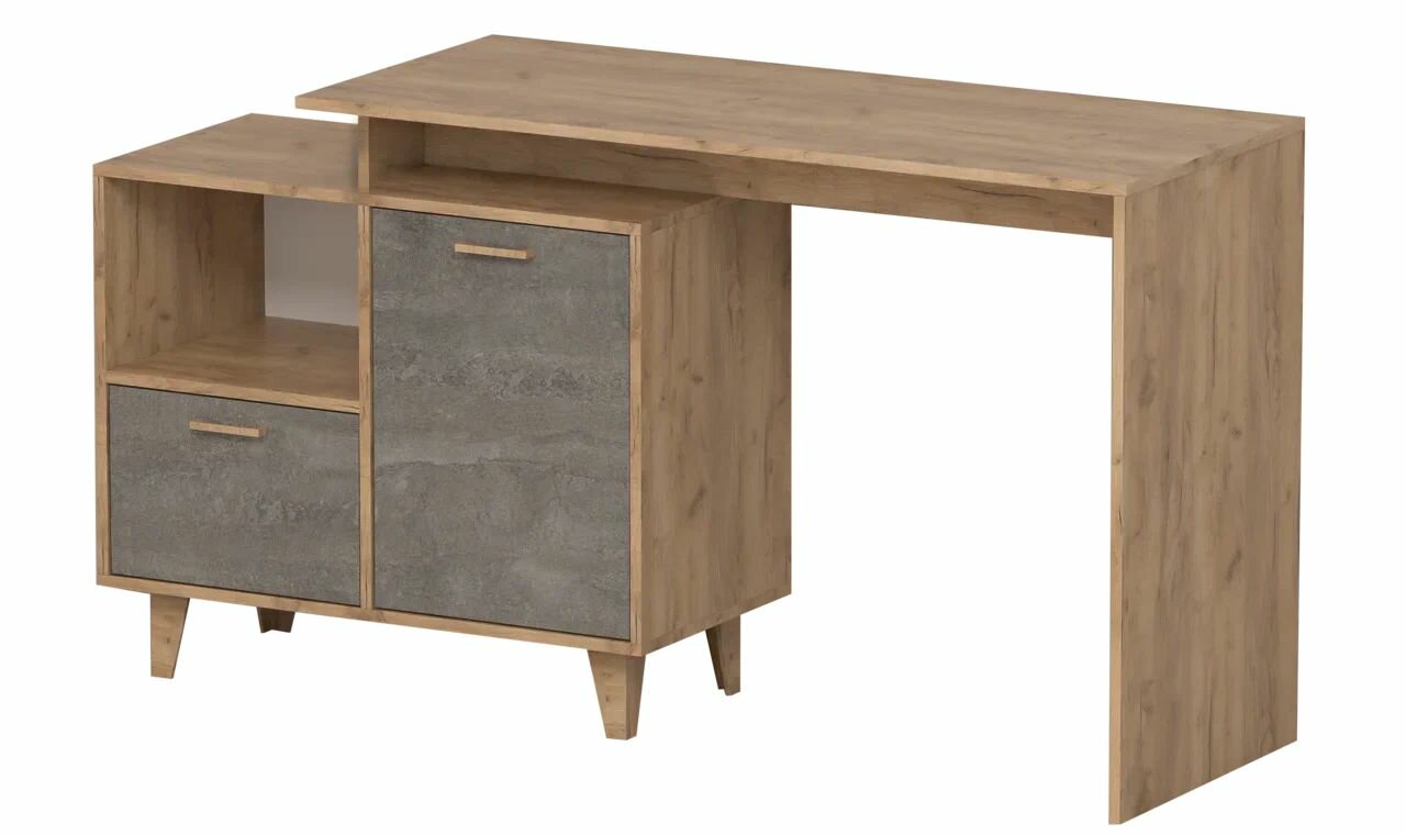 Стол Ст-2 "Эго", ЛДСП, с тумбой и ящиками, универсальный угол