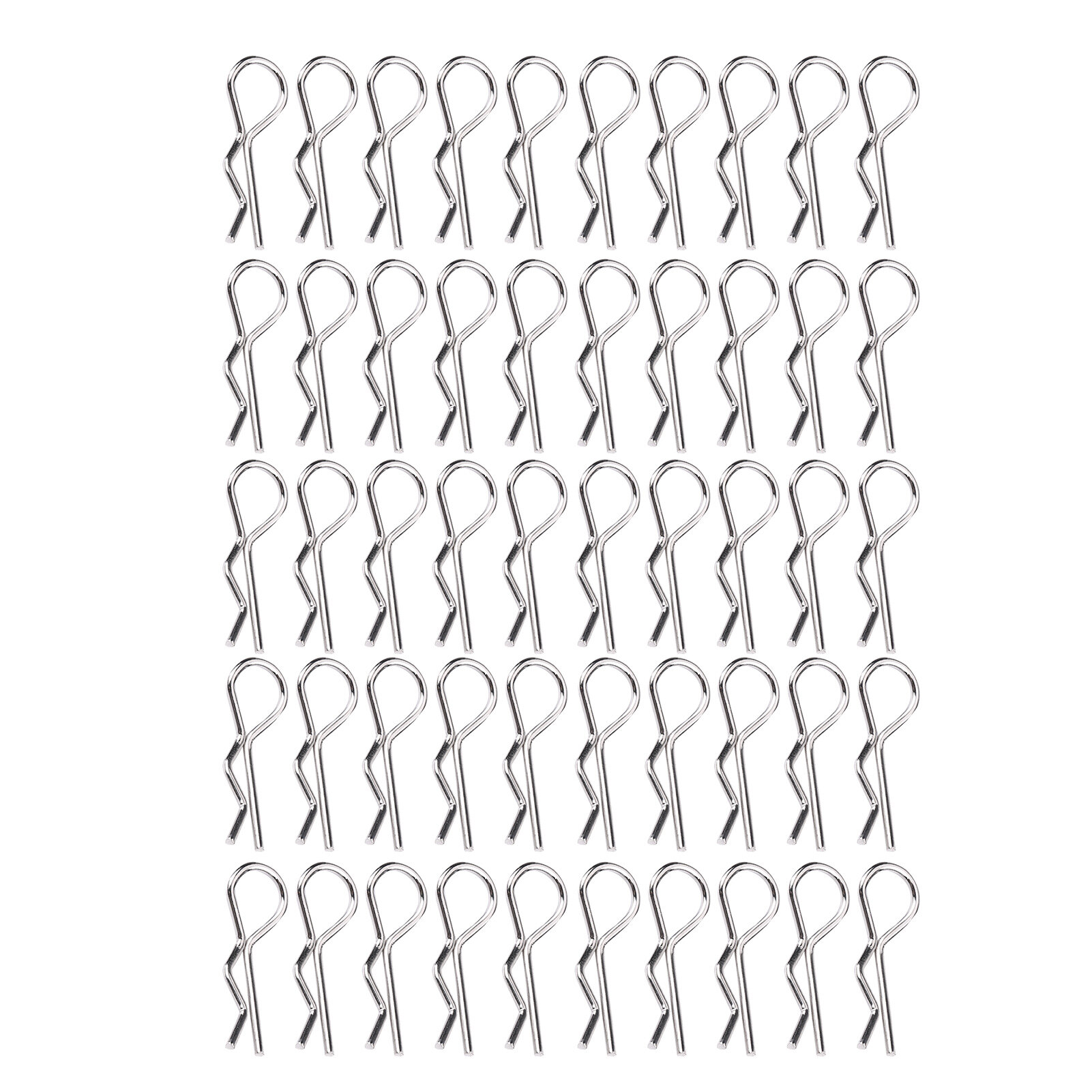 50 шт. RC-аксессуаров, зажимы типа R для кузова радиоуправляемых автомобилей масштаба 1/10, 1/12, 1/16.