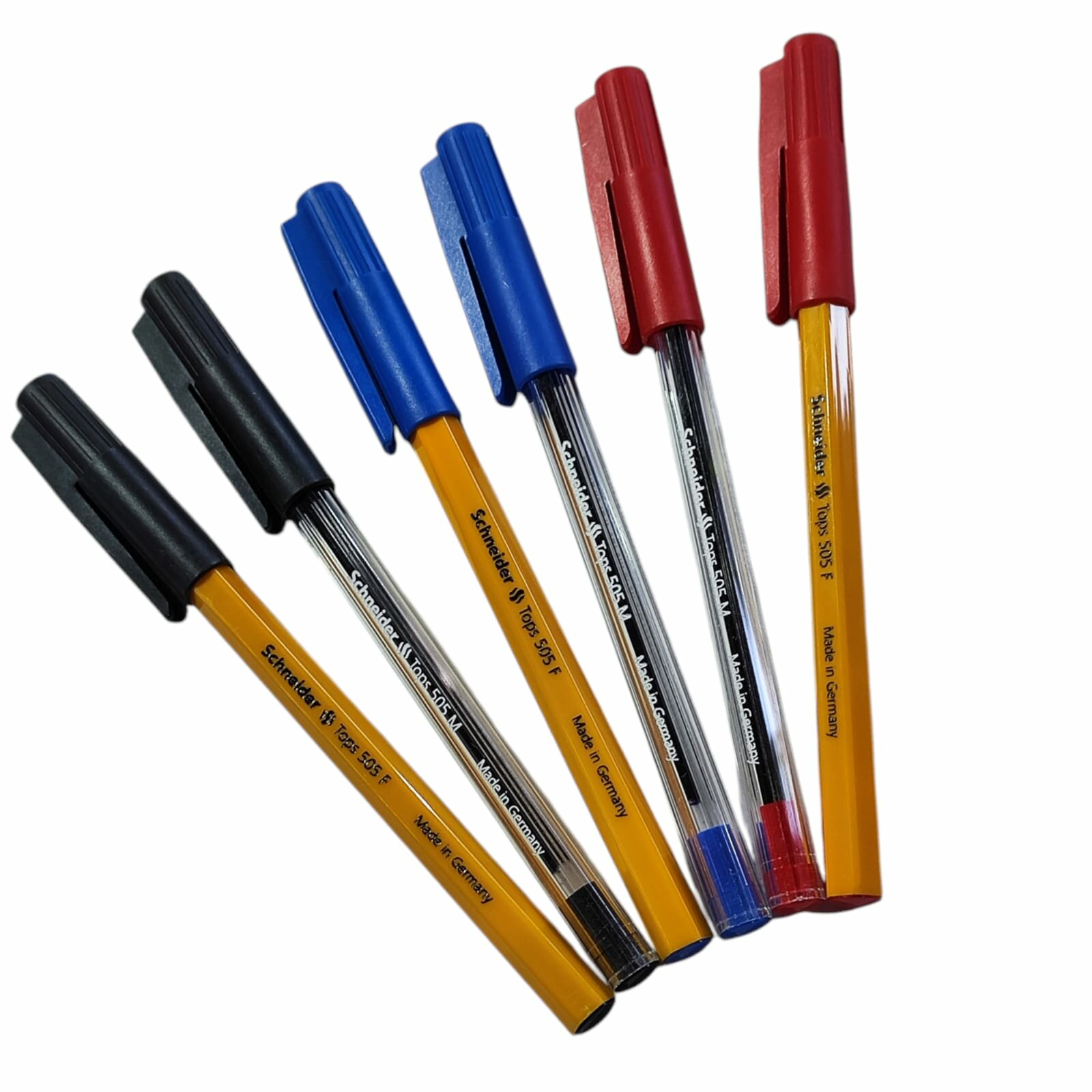 Набор ручек Schneider, синий/черный/красный, толщина линии 0.8 мм, в упак. 6 шт