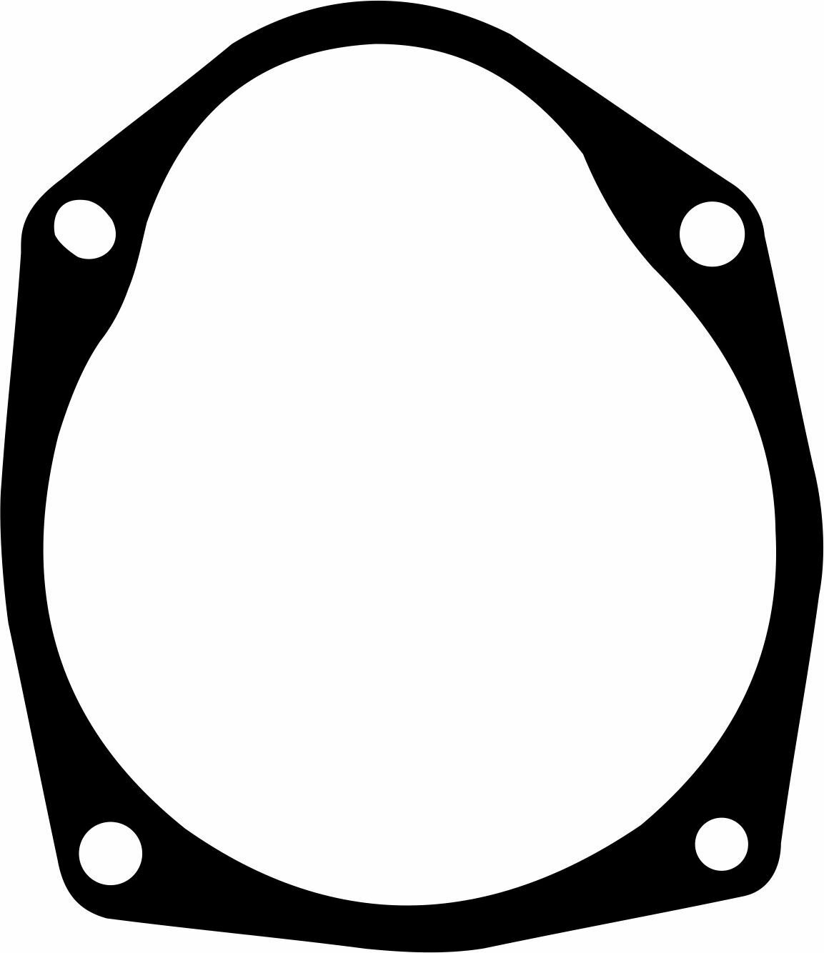 Прокладка помпы для лодочных моторов Mercury Marine (27-8172771; 8172771) черная