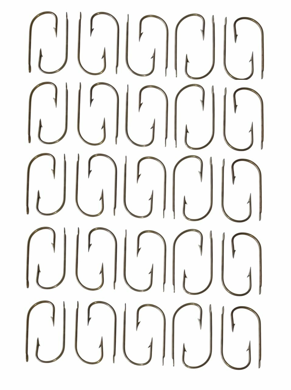 Крючки рыболовные оксидированные 10х10х25-0,9 (лопатка) - 50 крючков