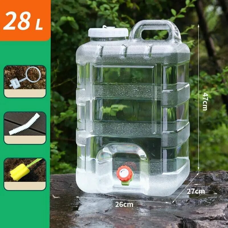 Канистра для воды, С краном,1,28, белый,1620,1400