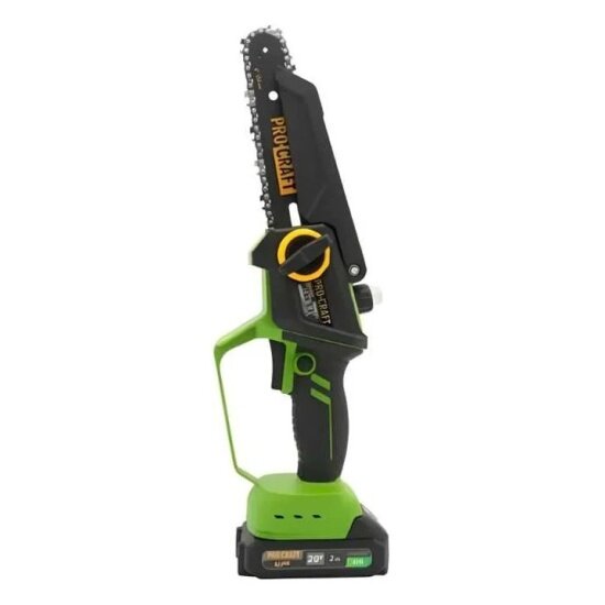 Пила цепная аккумуляторная Procraft PKA46 2/2 20В 6" 8', 4600 об/мин (АКБ 2Ач+ЗУ+2 Шина+2 Цепи) Кейс