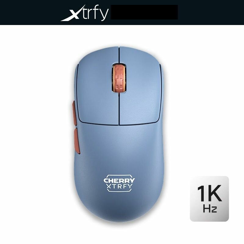 Беспроводная игровая мышь XTRFY m68 PAW3395 1K, синий