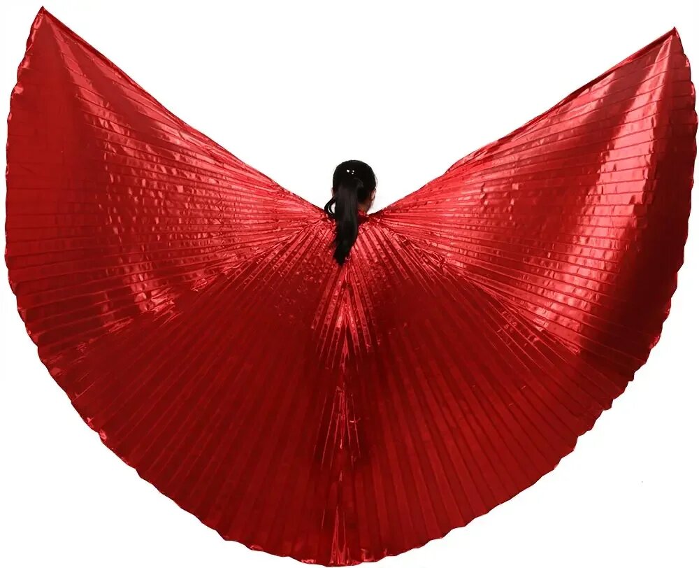 Крылья для танца живота YI NA SHENG WU Красный, Red