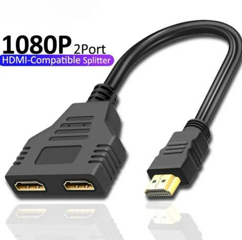 Адаптер разветвитель HDMI на 2 порта