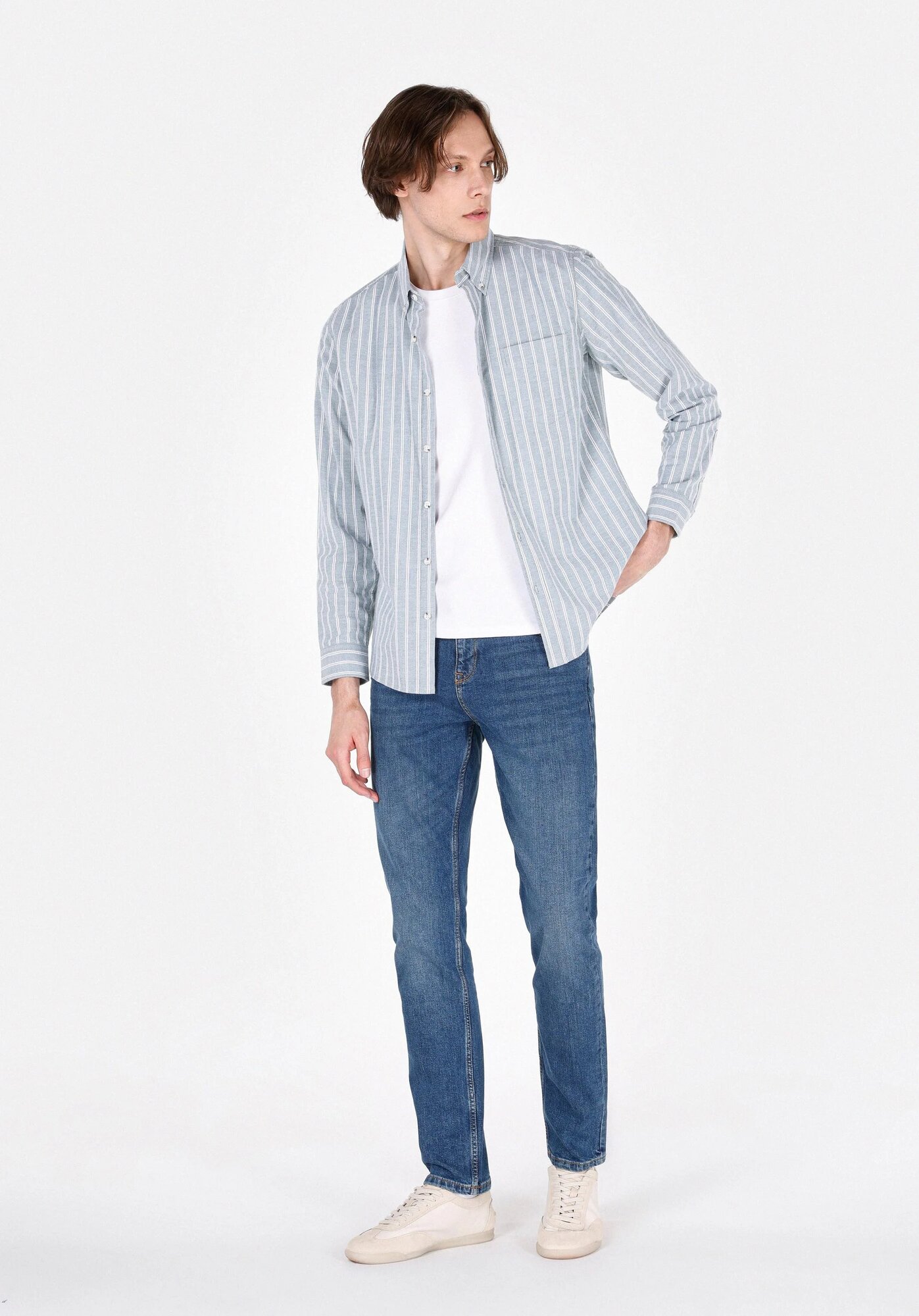 Джинсы зауженные 044 KARL Straight Fit 