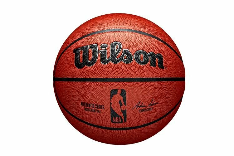 Баскетбольный мяч Wilson NBA Series PU тренировочный, коричневый красный, размер 7, orange