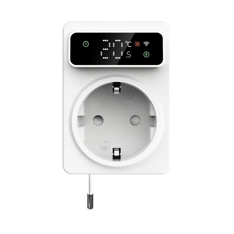 Розетка с Wi-Fi термостатом, TP4W, цвет белый