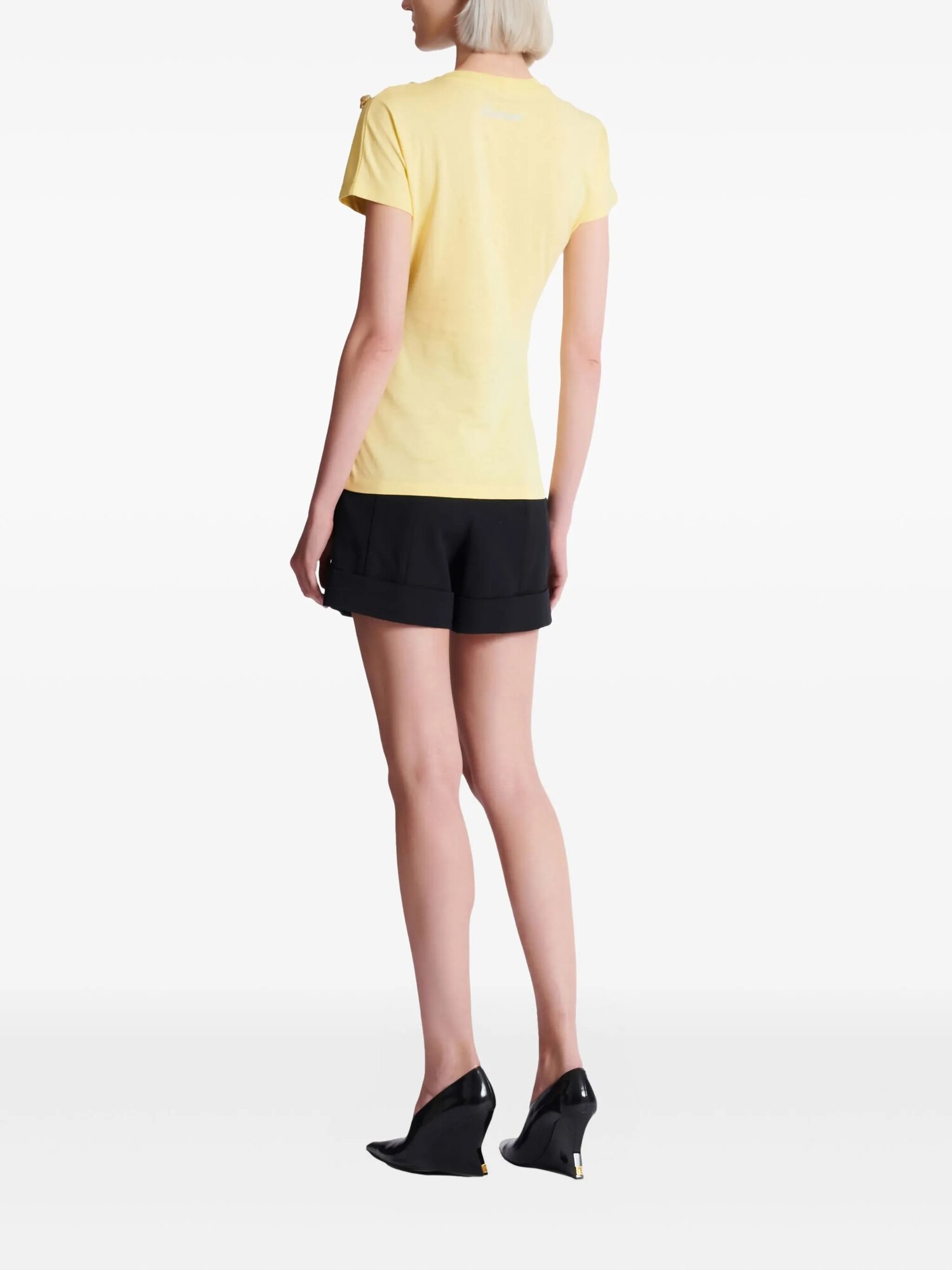 Футболка BALMAIN, размер S, yellow — фото 1