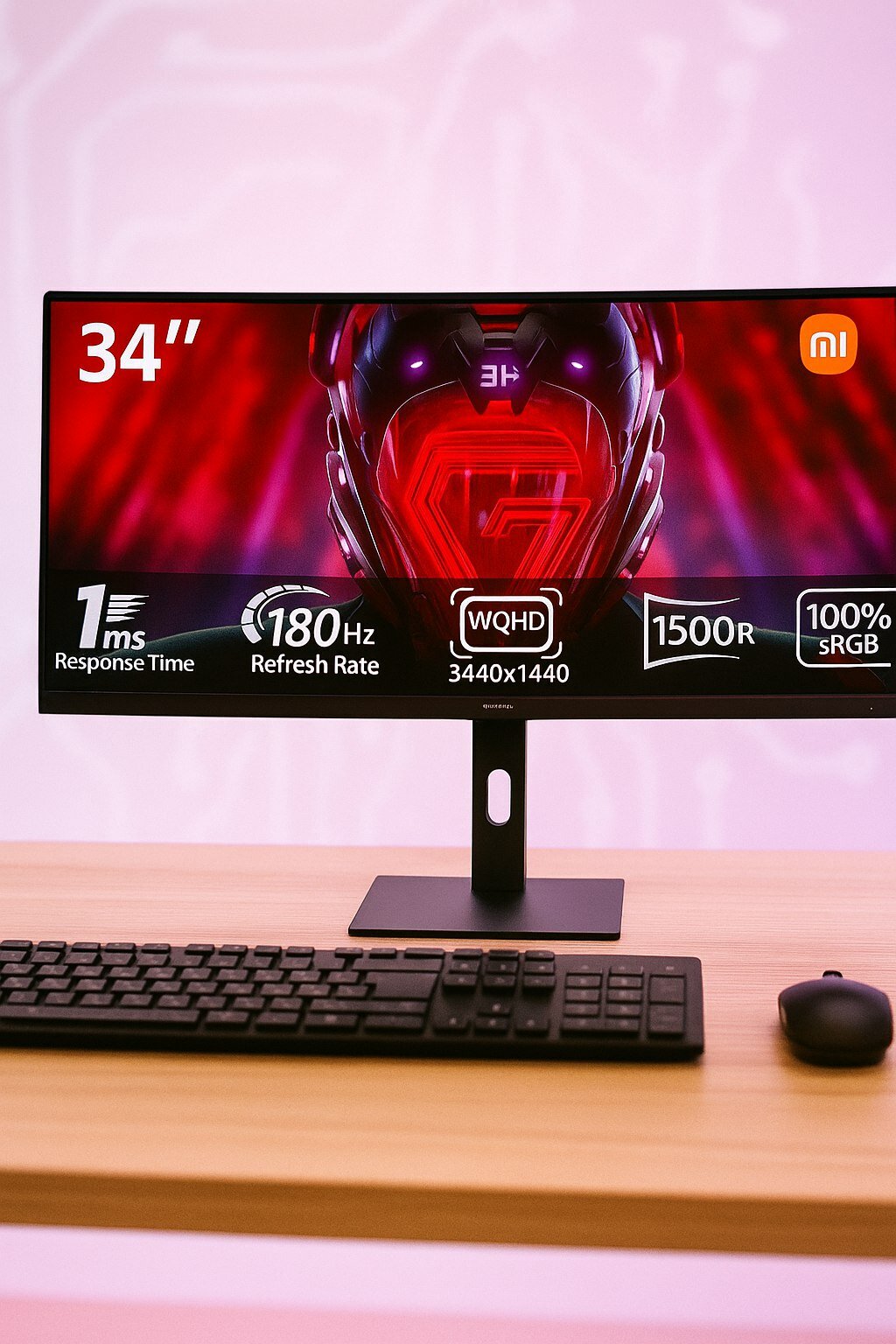 Монитор Xiaomi Redmi Surface Display, 34" , G34WQ, 180Hz, (C34WQBA-RG), 3440×1440, CN, черный