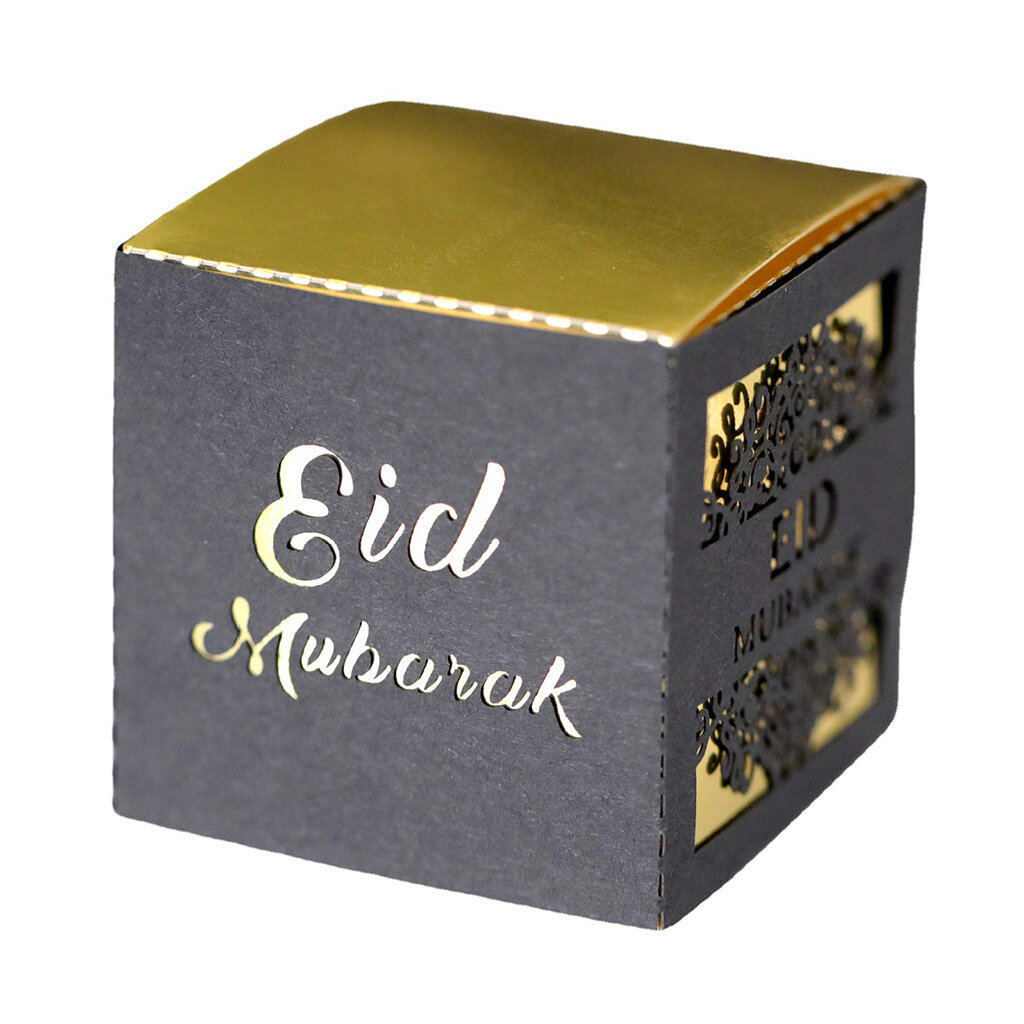 50 шт Коробки для конфет Eid Mubarak Ramadan Kareem Подарочные коробки для исламского мусульманского праздника