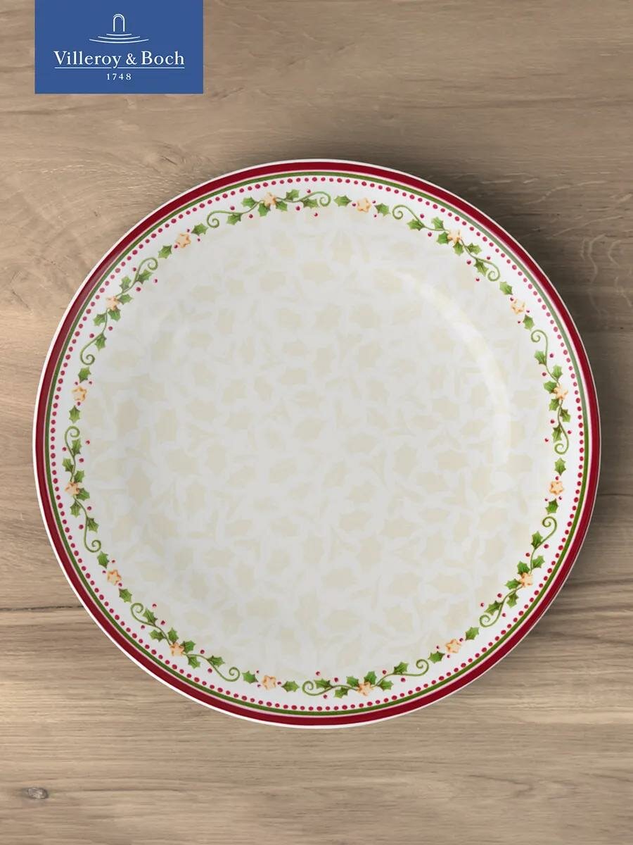 Тарелка новогодняя обеденная 27 см, Winter Bakery Delight, Villeroy & Boch, Премиум-Фарфор